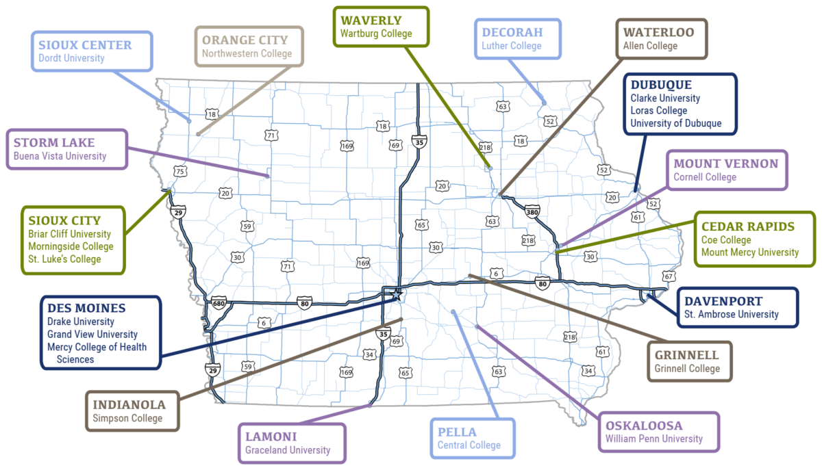Our Colleges – Iowa Association of Independent Colleges & Universities